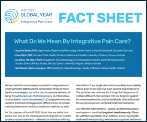 Fact Sheets - International Association for the Study of Pain (IASP)